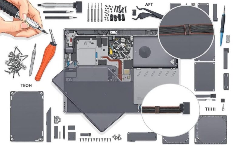 Repairing a Laptop Power Button Ribbon Cable: DIY Instructions
